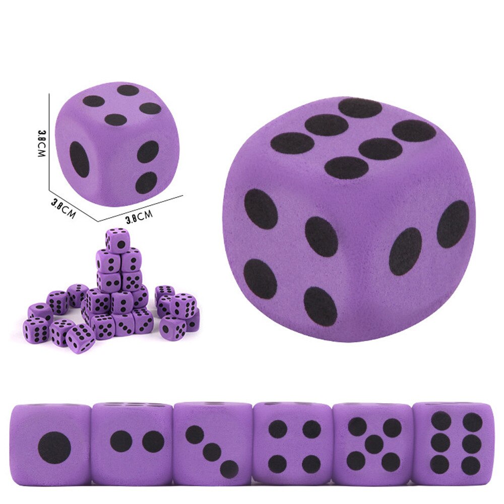 Math Toys Specialty Giant EVA Foam Playing Dice Bl... – Grandado