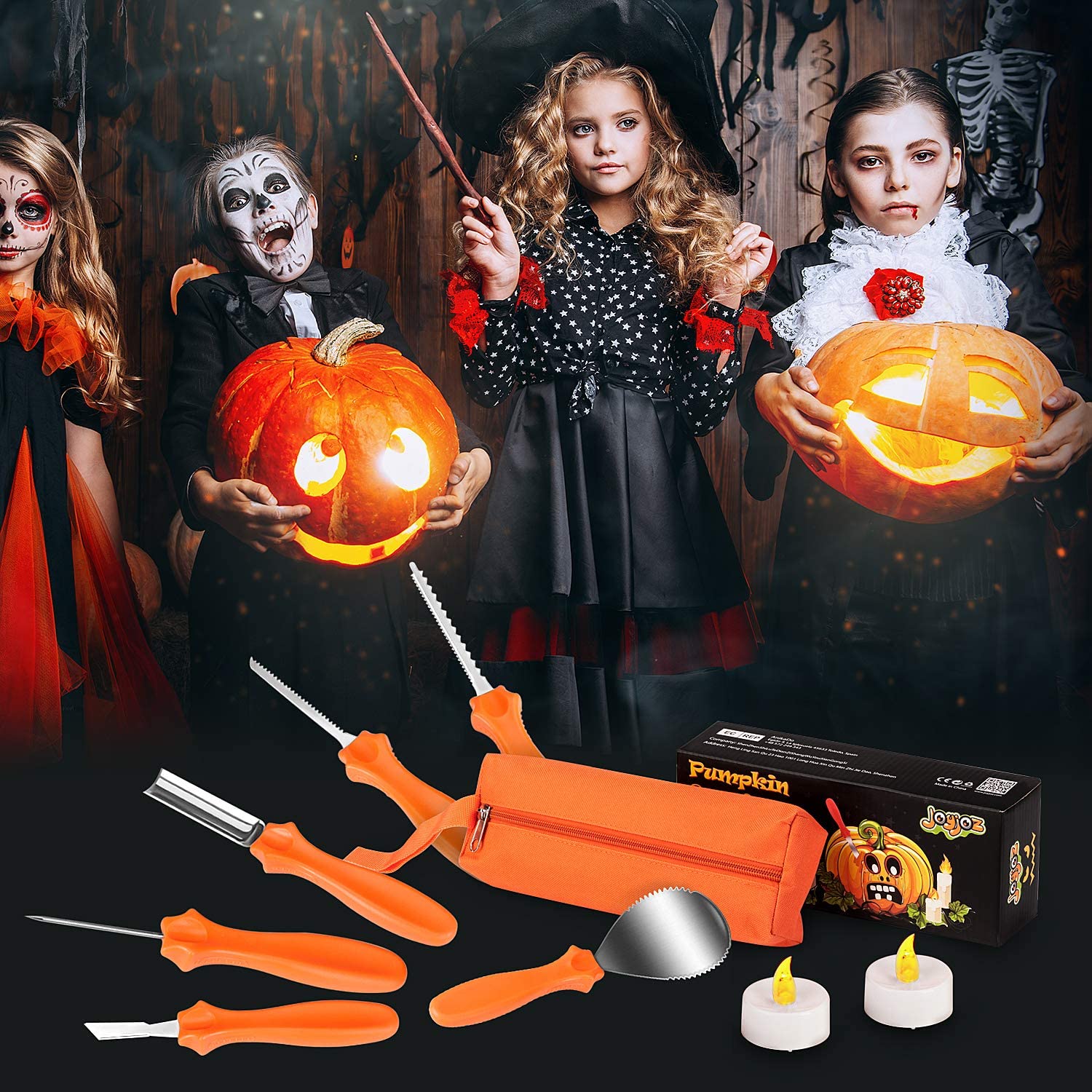 Halloween Pumpkin Carving Tools Kit Decoration Lan... – Grandado