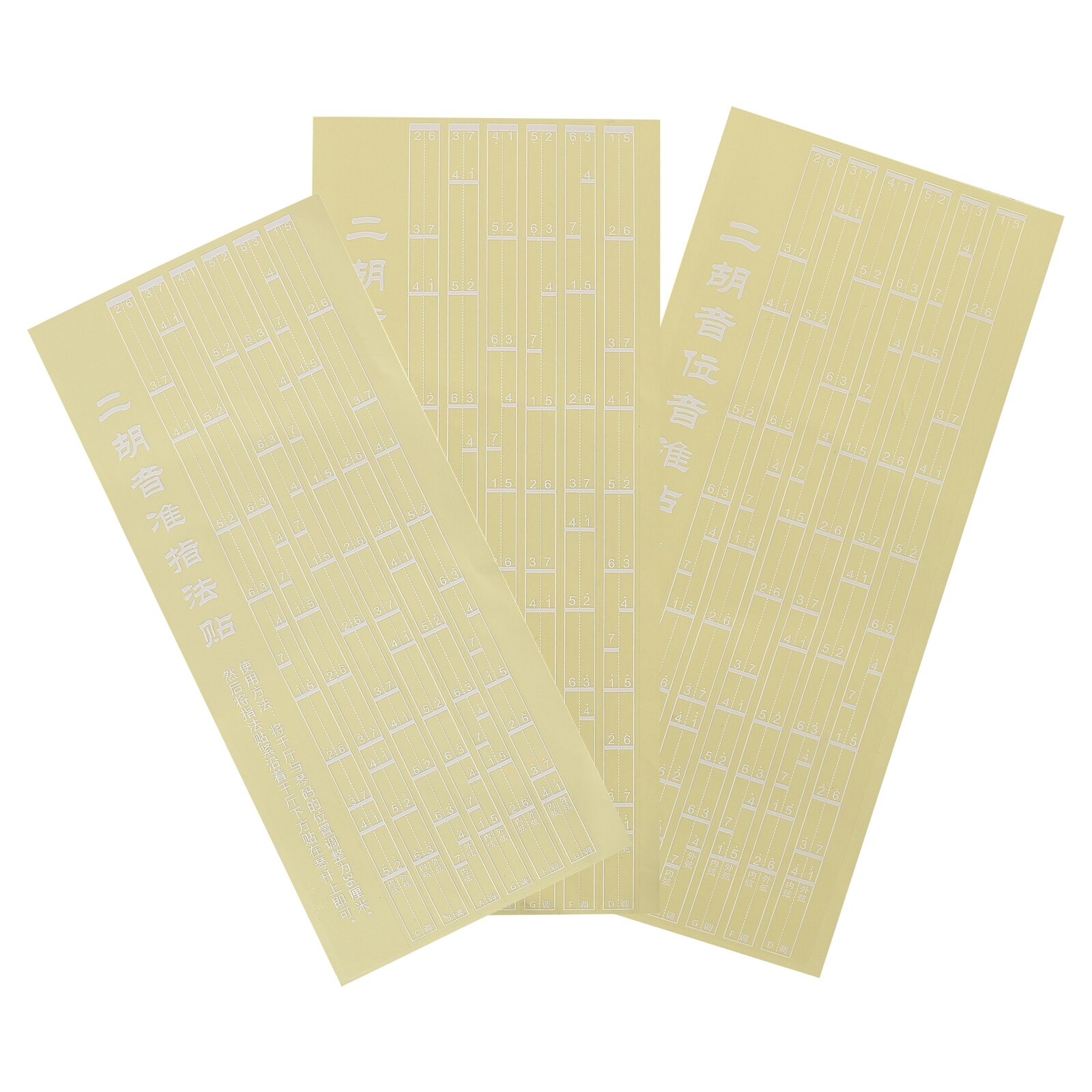 3pcs Erhu Fingering Stickers Erhu Phonetic Fingeri Grandado