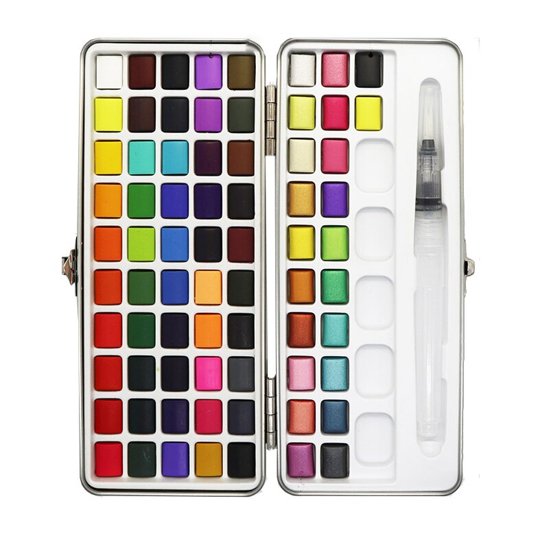 72colors Color Transparent Solid Watercolor Portab... – Grandado