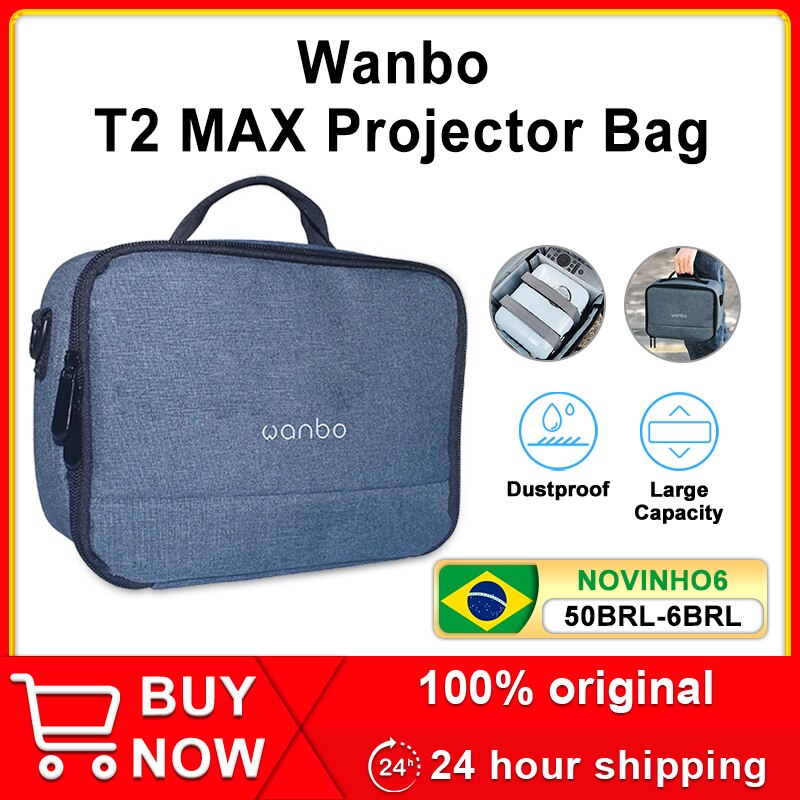 Wanbo t2 max projektorväska förvaring miniprojekt... – Vicedeal