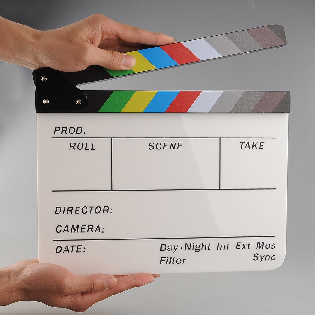 20*20cm Director Video Film Wooden Clapboard Actio... – Vicedeal