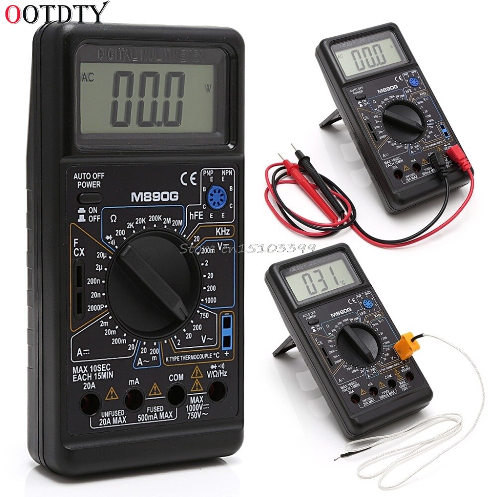 OOTDTY M890G Digital-Multimeter DMM AC DC Volt Amp... – Vicedeal
