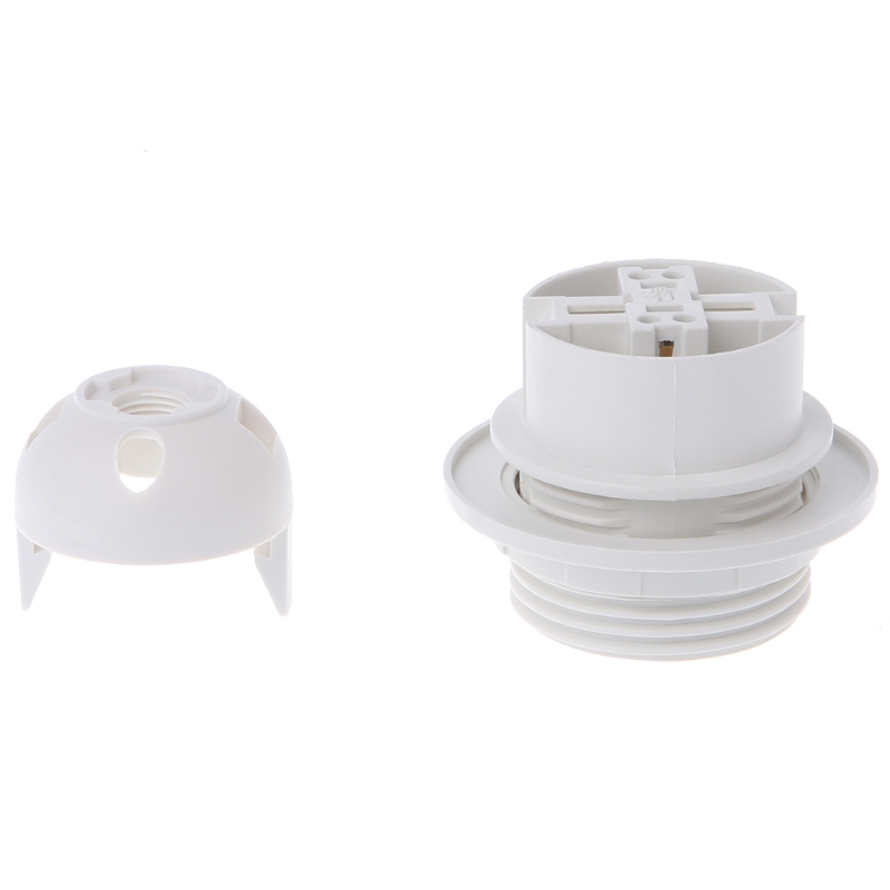 E27 Lamp Bulb Holder Edison Screw Cap Socket White... – Vicedeal