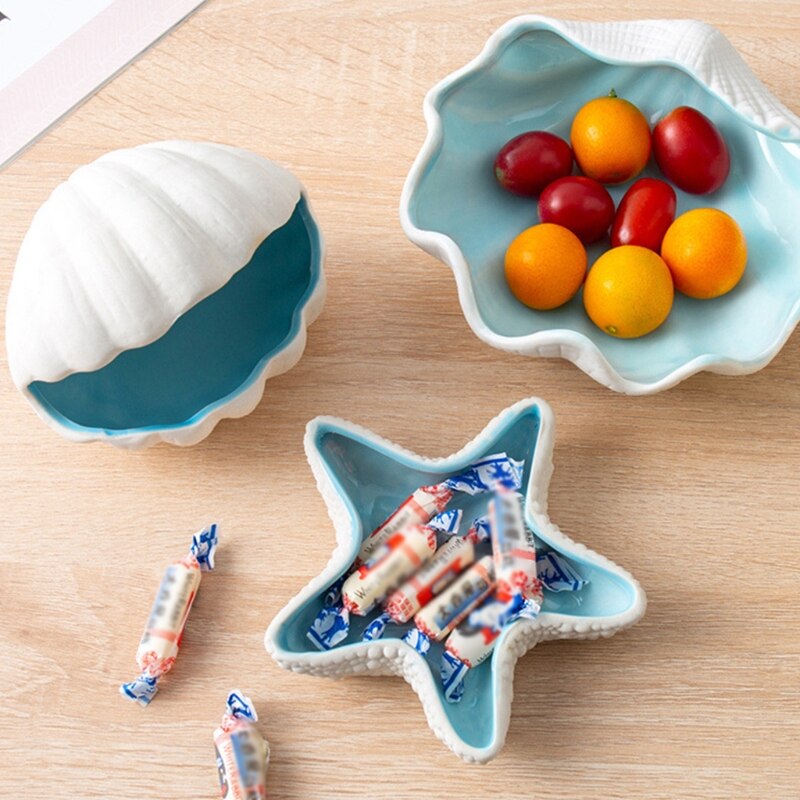 Sea Shells Decoration Desk Accessories Ceramic Sto... – Grandado