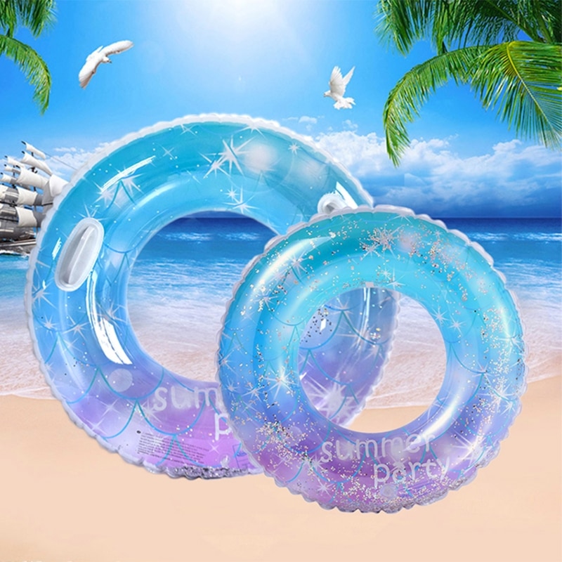Sequined Starry Sky Swimming Circle PVC Inflatable... – Vicedeal