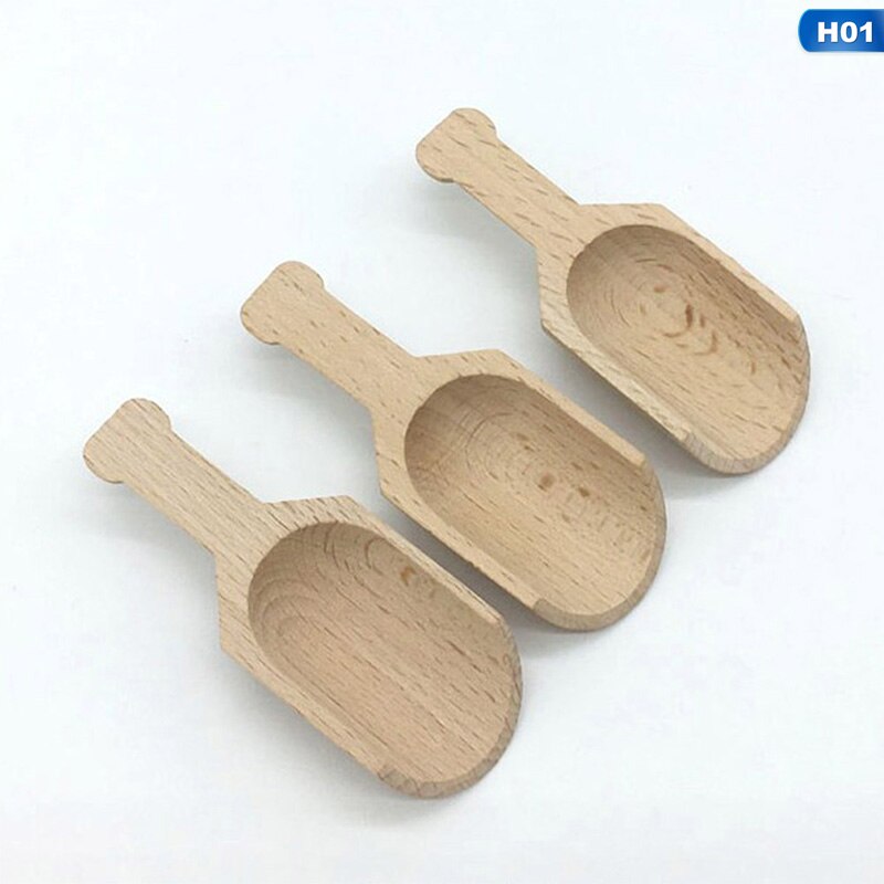 3Pcs/Set Wooden Bath Salt Spoon Mini Nontoxic Cand... – Grandado