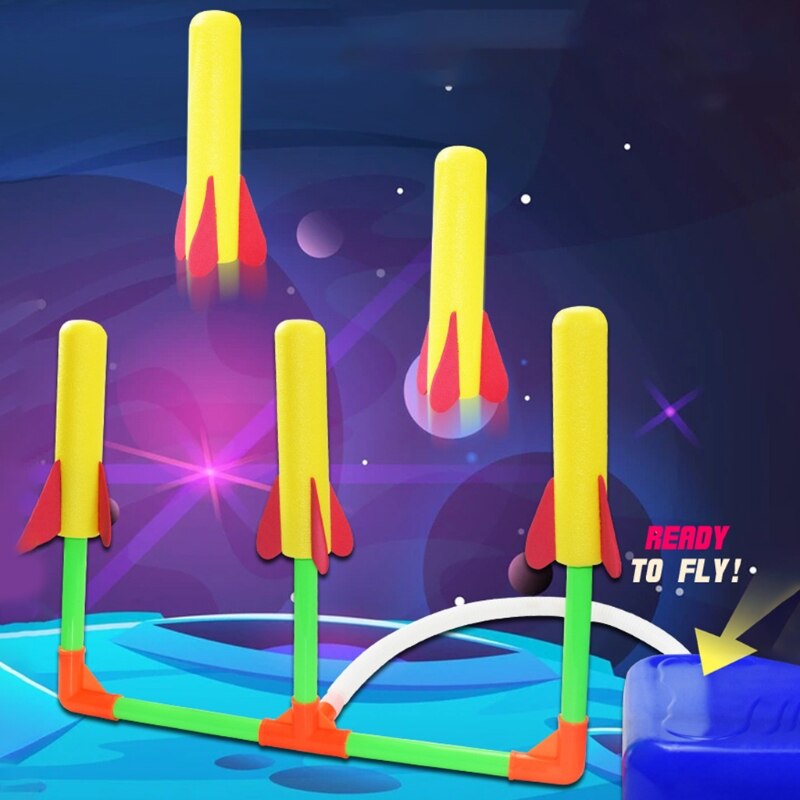 Adult Kids Outdoor Launching Toy Step on Flying Ro... – Grandado