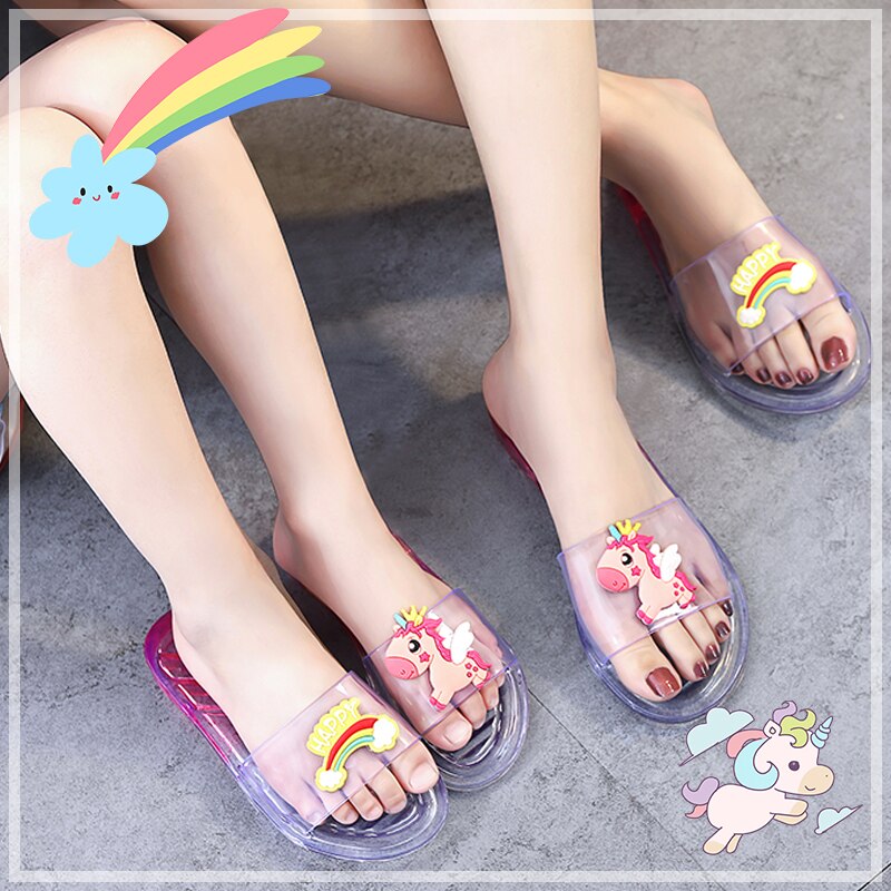 girls jelly slippers summer children shoes indoor ... – Vicedeal