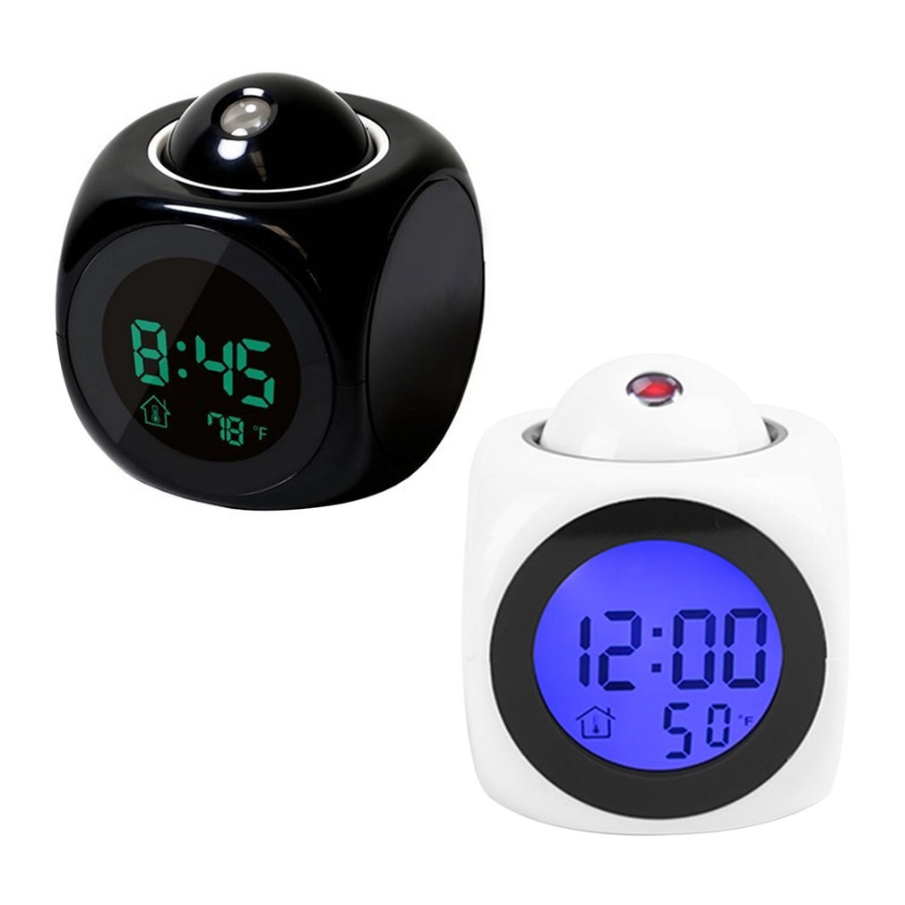 LCD Projection Voice Talking alarm clock backlight... – Vicedeal