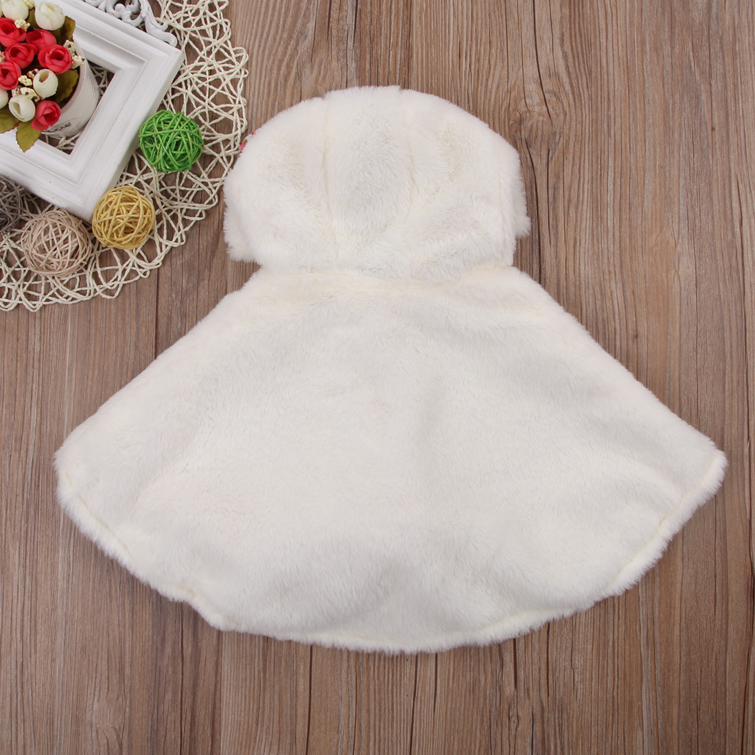 Toddler Baby Girls Thick Coat Hooded Cloak Poncho ... – Vicedeal