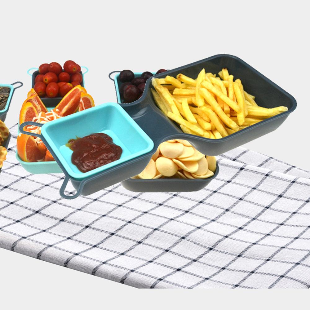 Snack Fruit Plate Stacked Double-Layer тарелки Dis... – Grandado