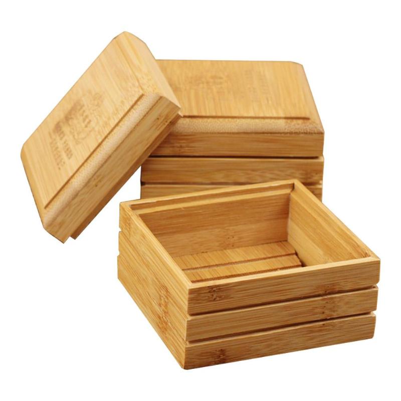 Natural Bamboo Soap Box Container Organization Woo... – Grandado