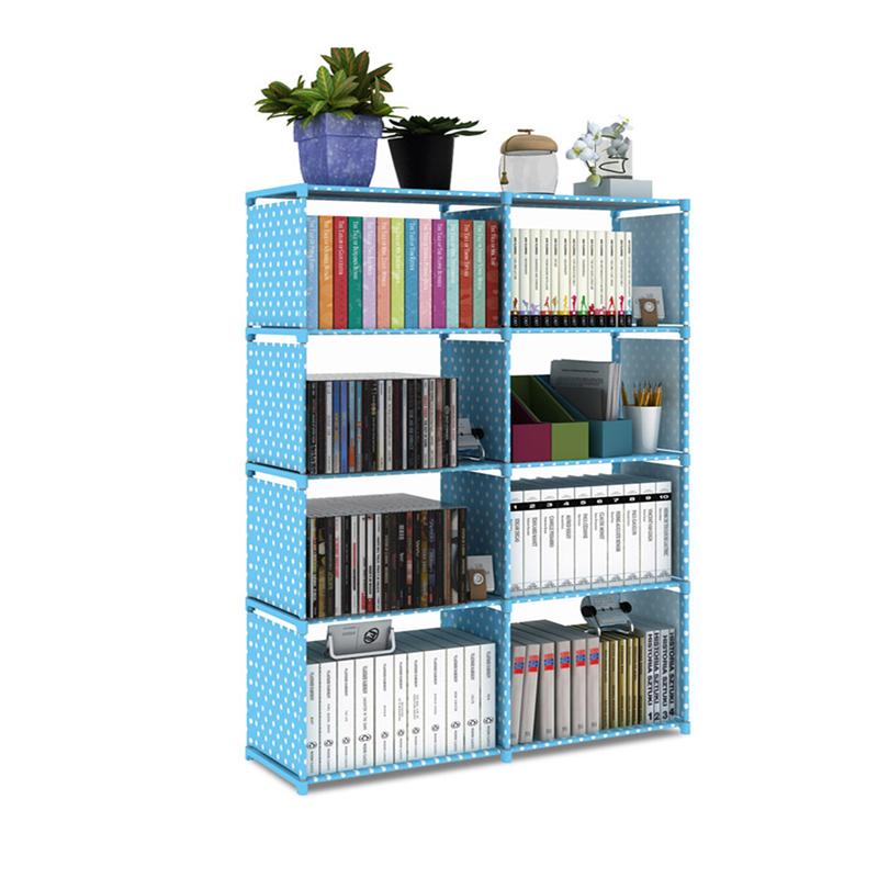 Bookshelf Beautiful Double Row of Sky Blue Dots St... – Vicedeal