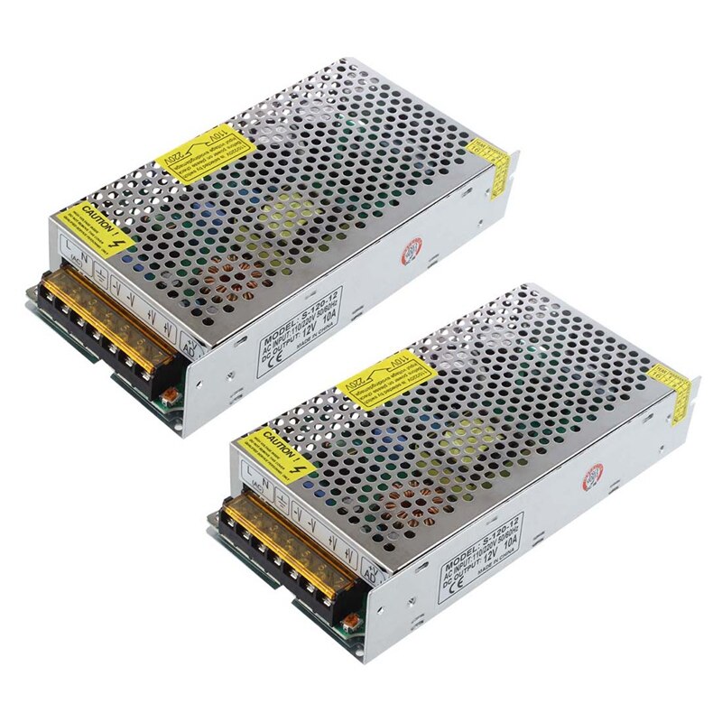 2X DC 12V 10A Switching Power Supply Regulated Tra... – Grandado