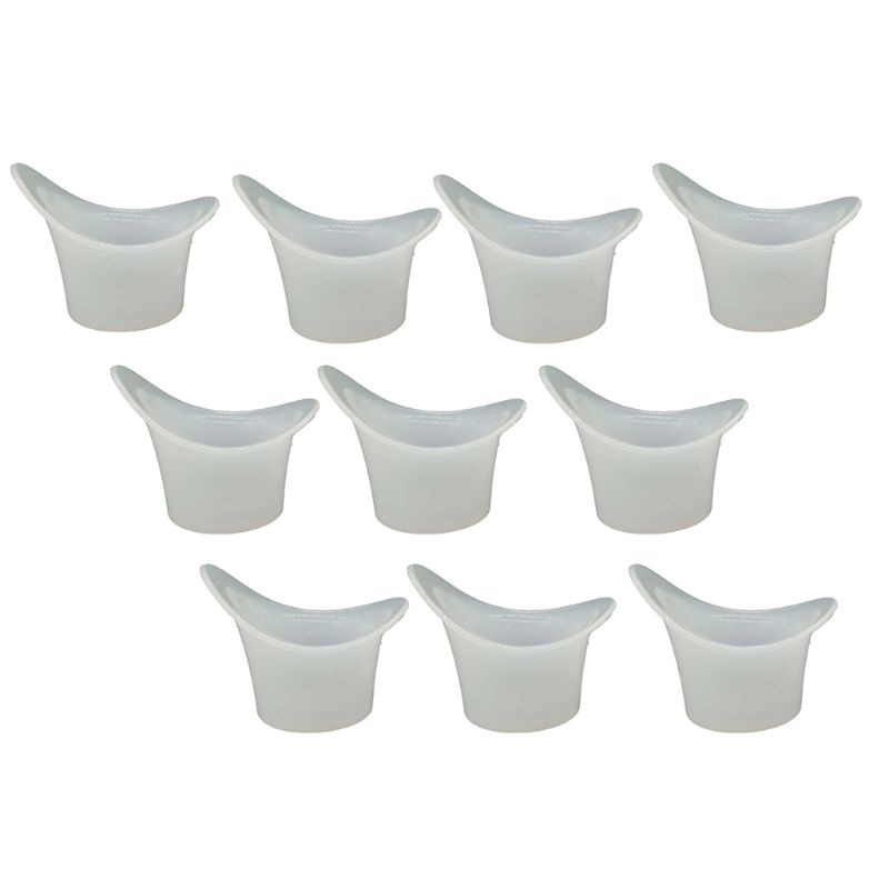 10PCS Eyewash Cup Silicone White Portable Reusable... – Grandado