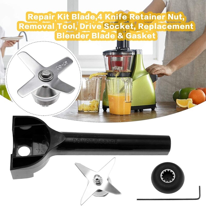 Knife Blender Repair Kit Blade,Retainer Nut,Drive ... – Grandado