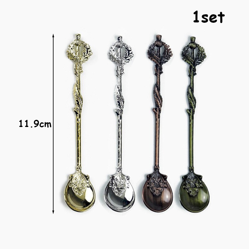 Kaffeskedsset blandningsskedar vintage zinklegerin... – Vicedeal