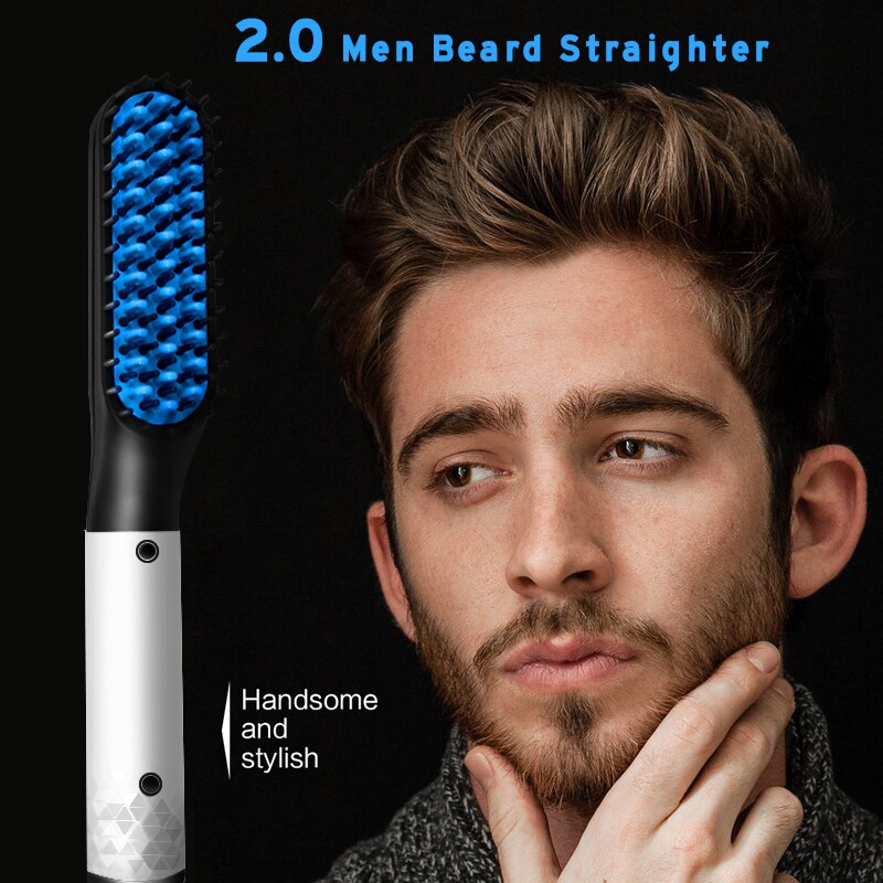 2.0 Multifunctional Hair Comb Brush Beard Straight... – Vicedeal