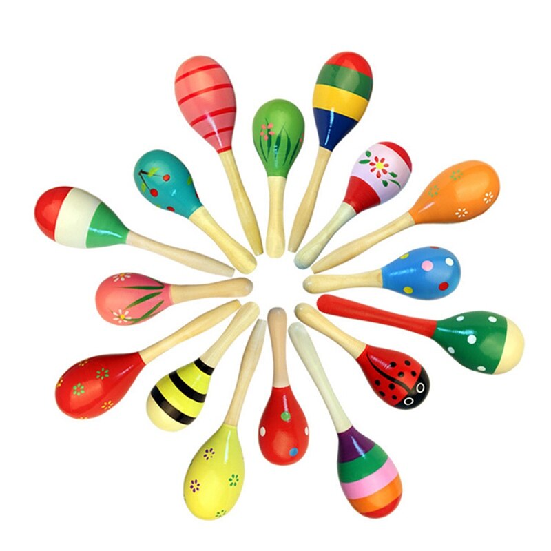 1pcs Colorful Wooden Maracas Baby Child Musical In... – Grandado