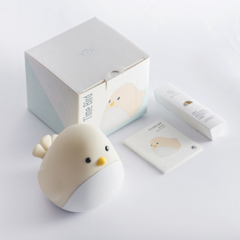 Year Cartoon Cute Bird Night Light Alarm Clock Sil... – Grandado