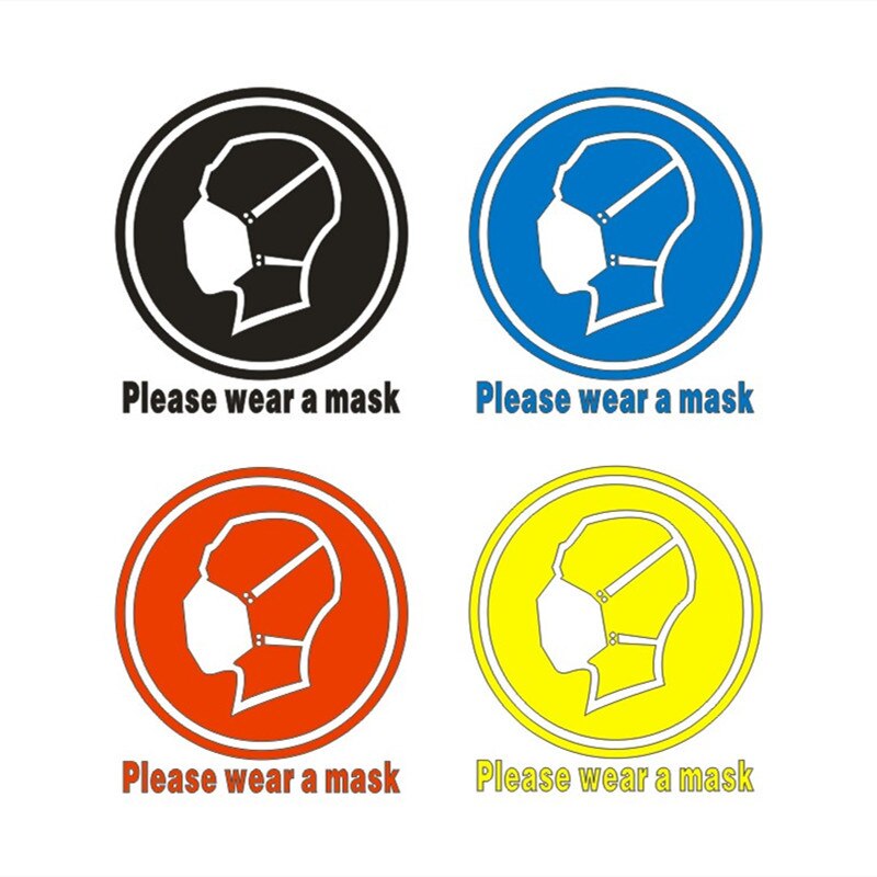 1Pcs Please Wear A Mask Vinyl Sticker Epidemic Pre... – Vicedeal