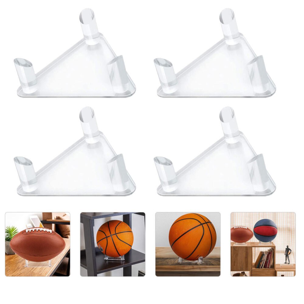 4pcs Acrylic Ball Stand Holder Sports Ball Storage... – Grandado