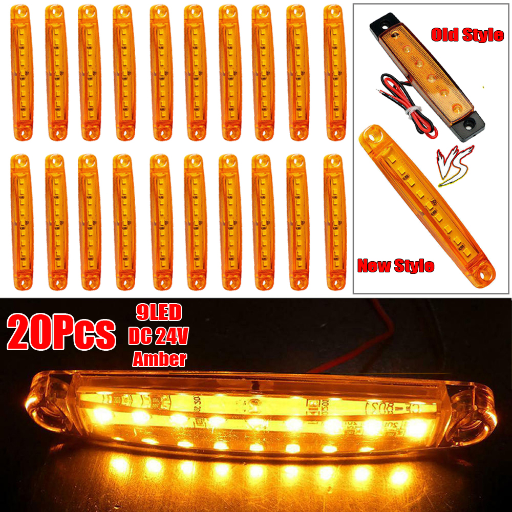 20pcs/Set 9 LEDs Car Side Marker Lights Lamps Tail... – Vicedeal