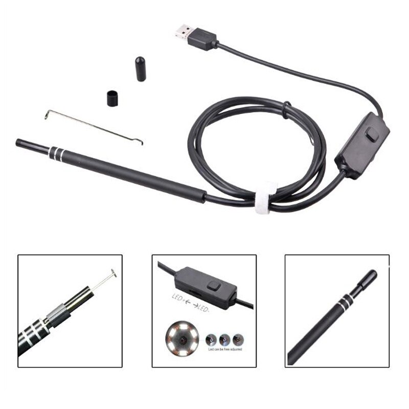 USB Ear Cleaning Tool 2 in 1 Visual Ear Spoon Endo... – Grandado