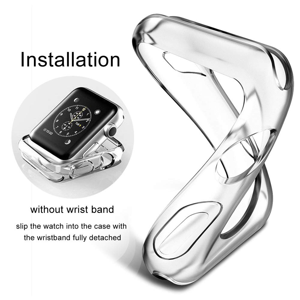 Clear Silicone Case For Apple Watch SE 6 5 4 44mm ... – Grandado