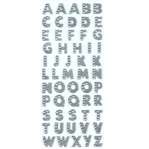 1 Sheet Glitter Alphabet Letter Stickers Self Adhe... – Grandado