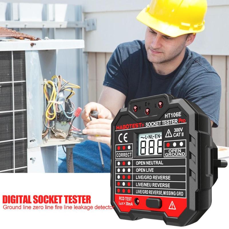 Habotest Ht106e Digital Socket Tester Phase Check Grandado
