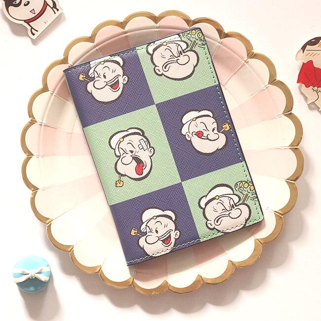 neueste Cartoon Passport Abdeckung Blau PU Leder R... – Grandado