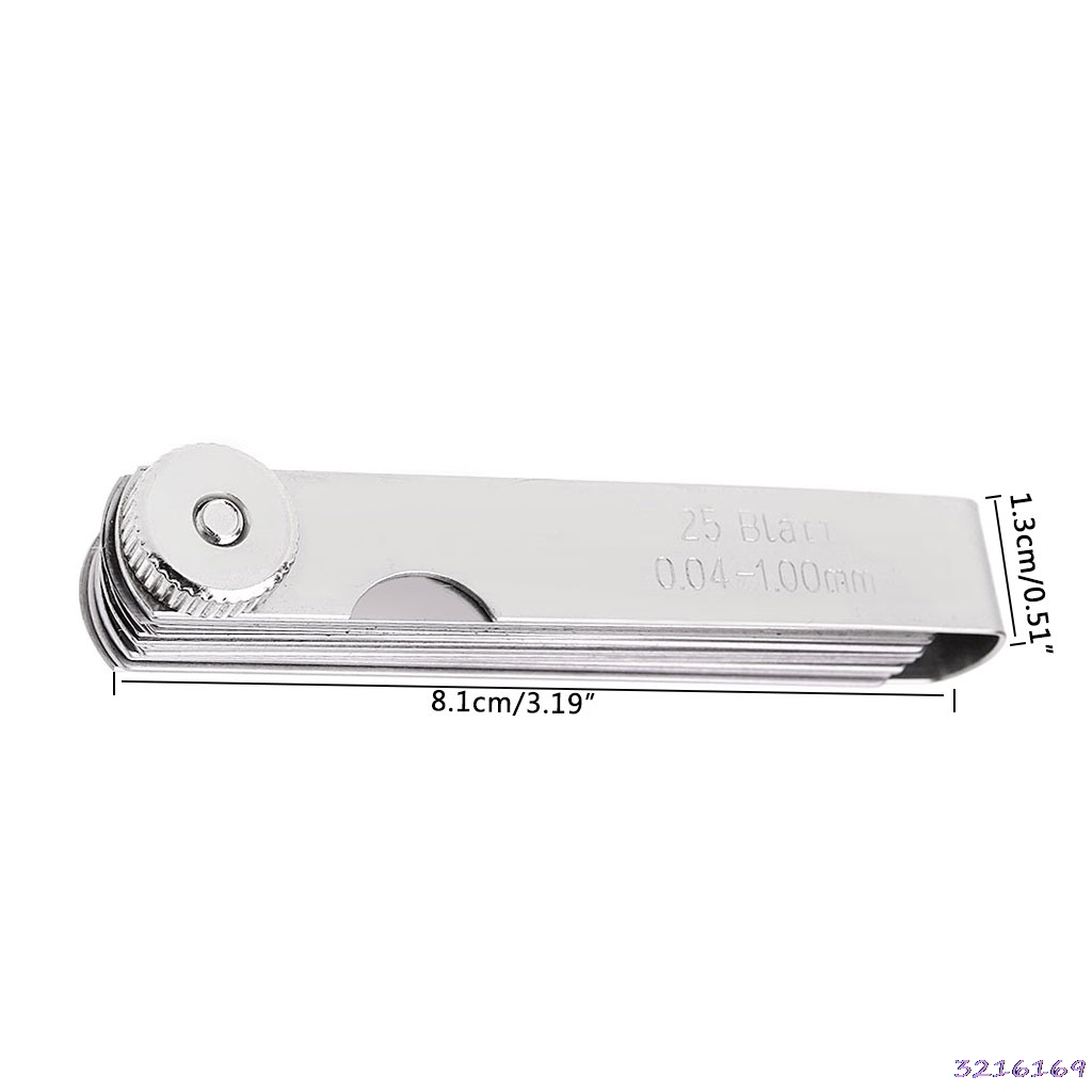 14 Blade 0.05-1mm Feeler Gauge Gage Thickness Meas... – Grandado
