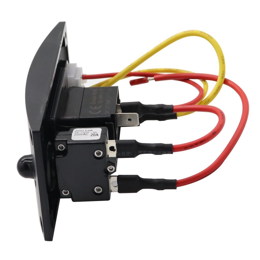 Deck Wash Rocker Switch Panel LED 12 volt Marine S... – Grandado