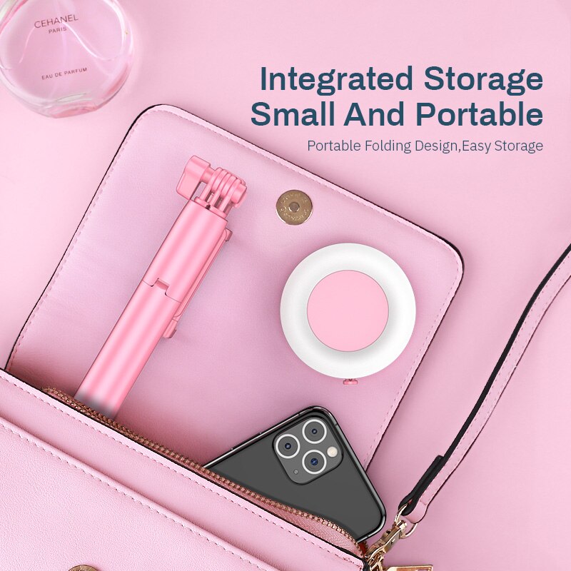 Mobile Phone Holder Adjustable LED Selfie stick Tr... – Grandado