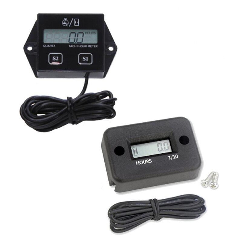 Waterproof Digital Engine Tach Hour Meter Tachomet... – Vicedeal