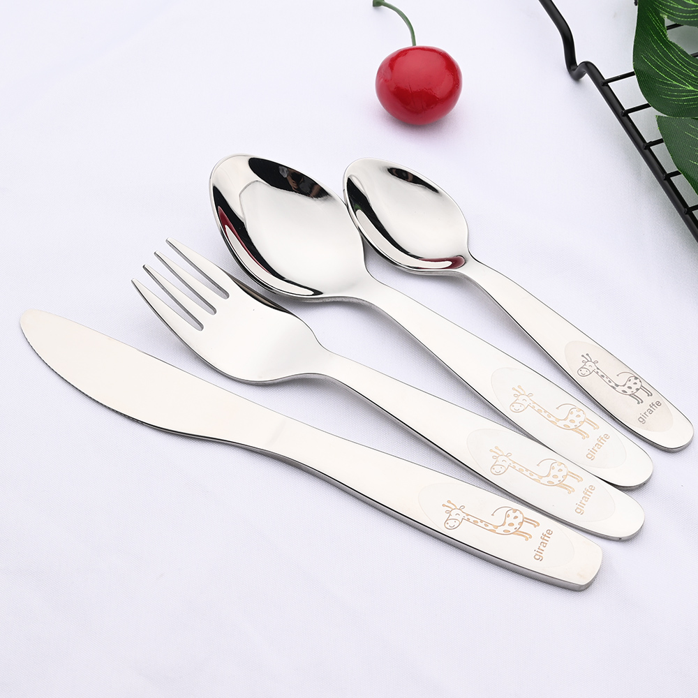 Cartoon Mooie Zilverwerk Mes Vork Diner Sets Kids ... – Grandado