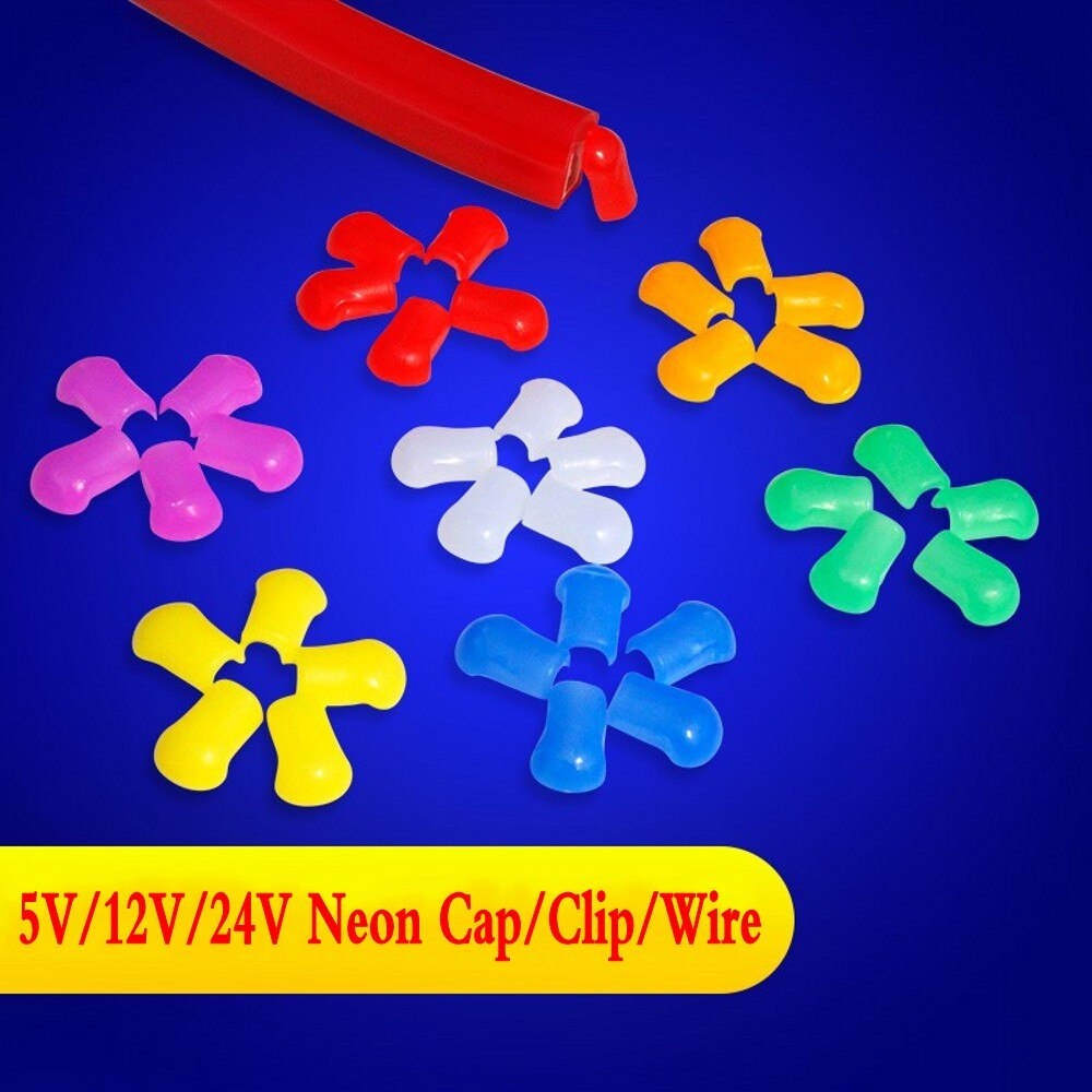 100pcs Neon Light End Cap for DC12V DC24V DC5V AC2... – Vicedeal