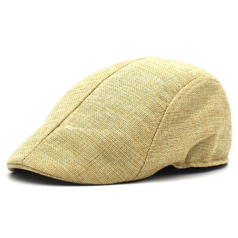 Classic Flat Ivy Cap Tweed Newsboy Cap For Men Dar... – Grandado