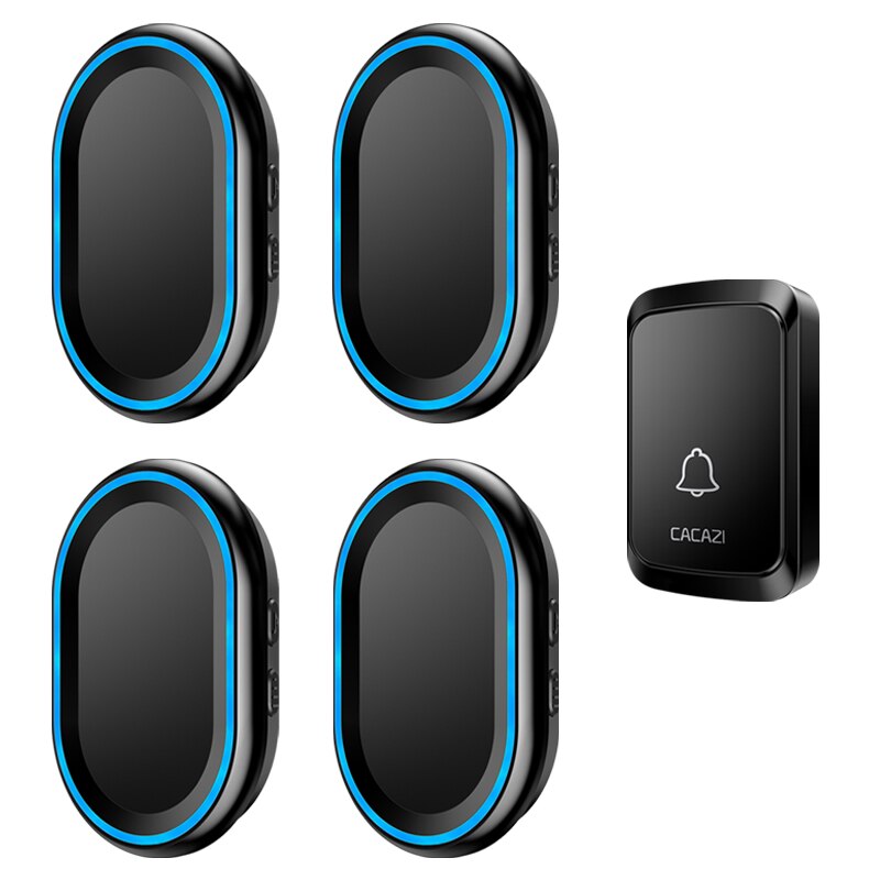 CACAZI Wireless Doorbell Waterproof 300M Remote LE... – Grandado