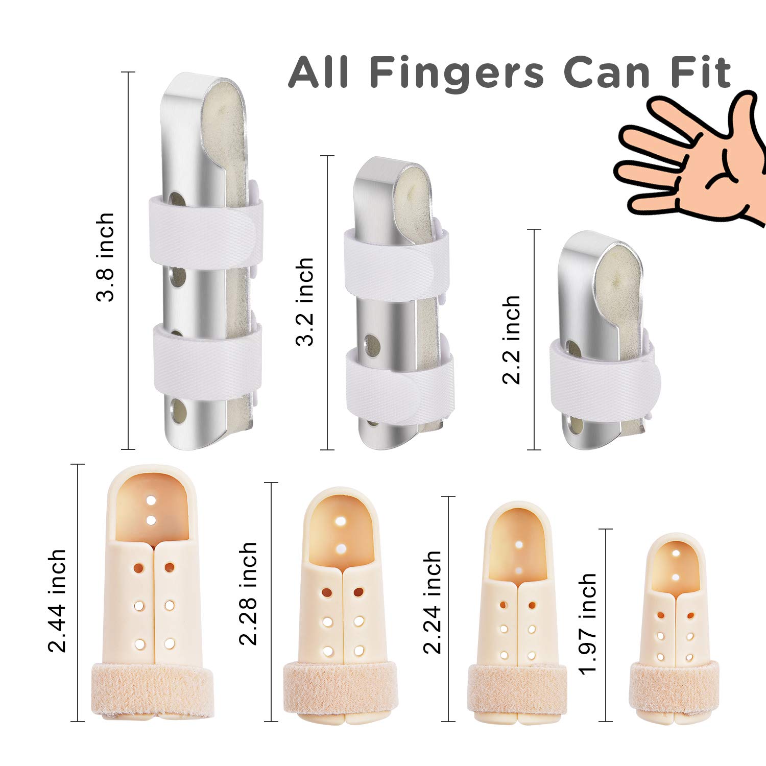 Finger Splint, 7PCS Finger Support Brace Finger St... – Grandado
