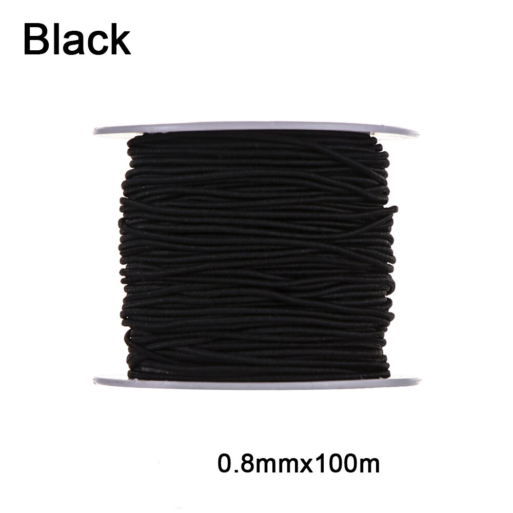 0.8mm*100m/ rulletråd rosenkrans perler elastisk l... – Vicedeal