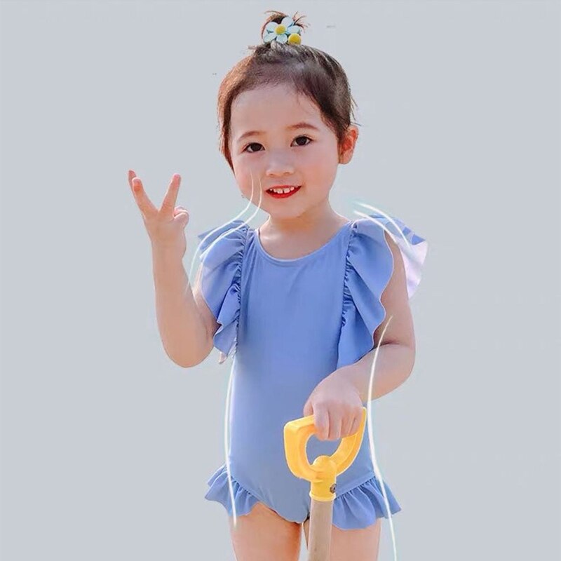 Girls Summer Swimsuit One Piece Bathing Suit Cute Grandado