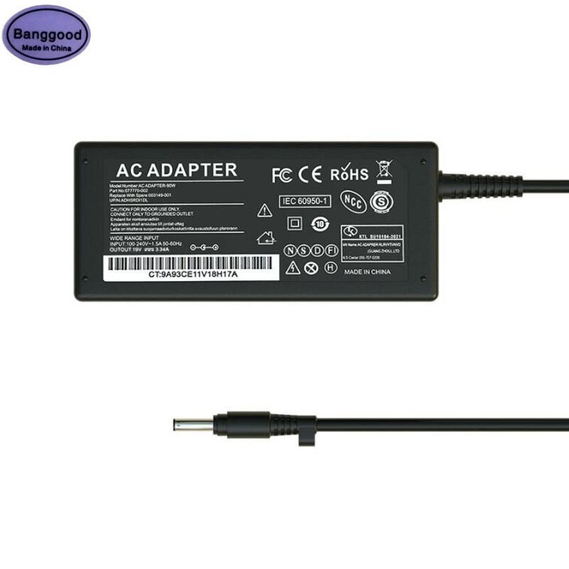 19.5V 3.34A 4.5x3.0mm 65W Laptop AC Power Adapter ... – Grandado