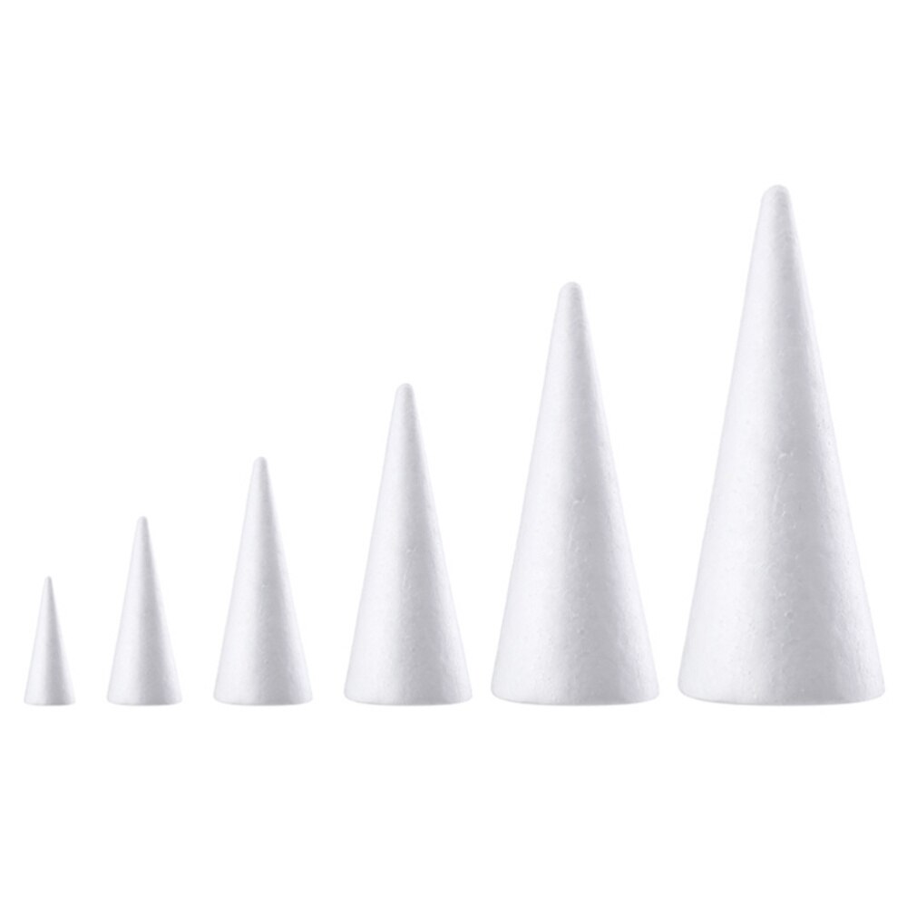 30cm White DIY Cone Children Craft Cone Accessorie... – Grandado