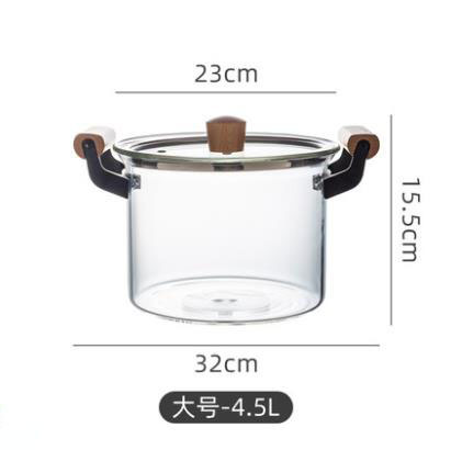 Hoge Borosilicate Transparante Pot Grote Capacitei... – Vicedeal