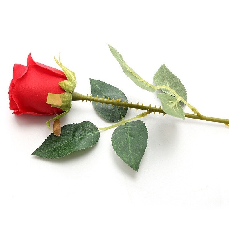 Artificial Rose Flowers Red Silk Roses with Stem F... – Grandado