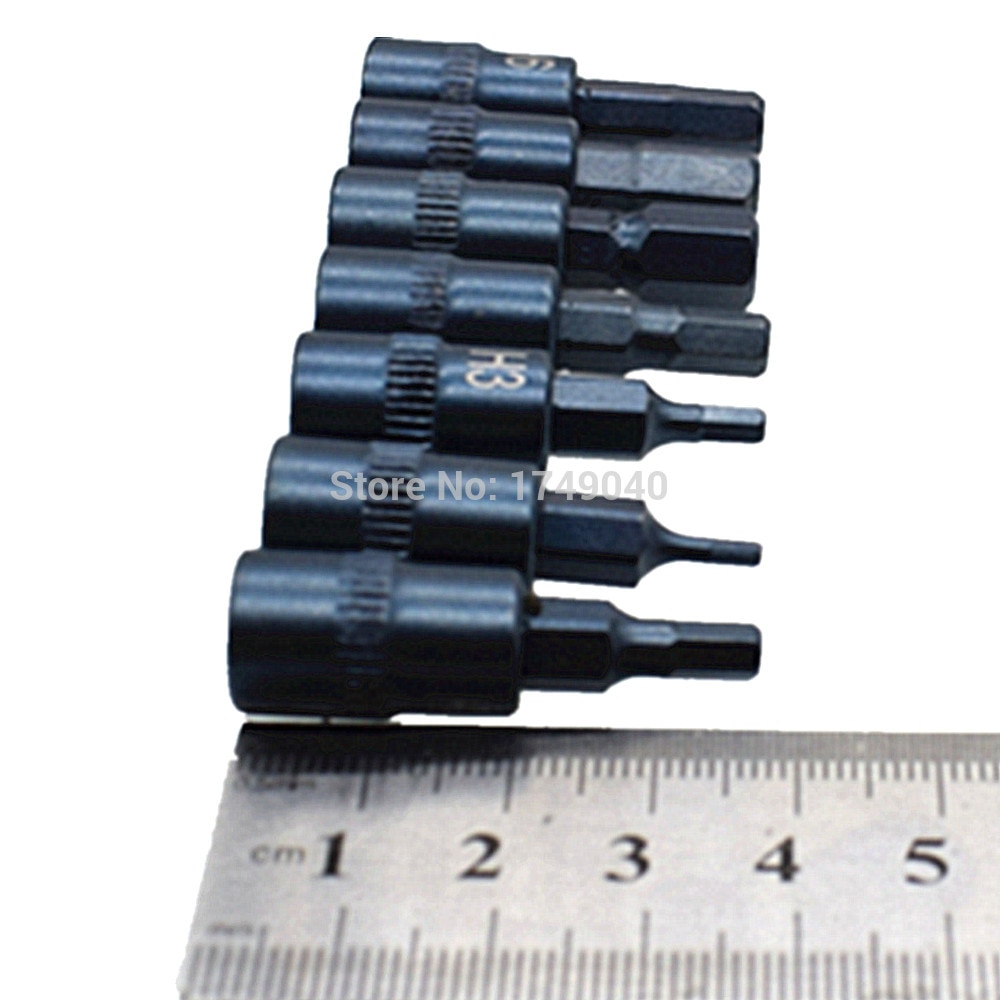 1/4" Square Drive Hex Bit Socket Set 7 Piece Hex S... – Grandado