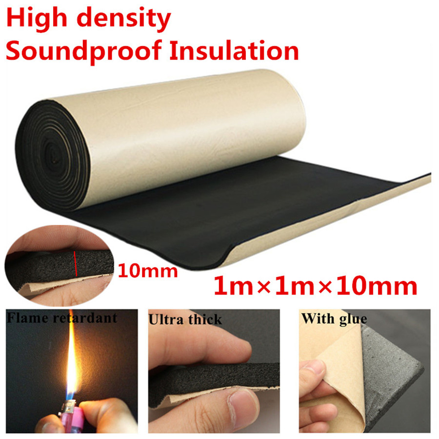 10mm Soundproof insulation foam Mat Black Car Soun... – Grandado